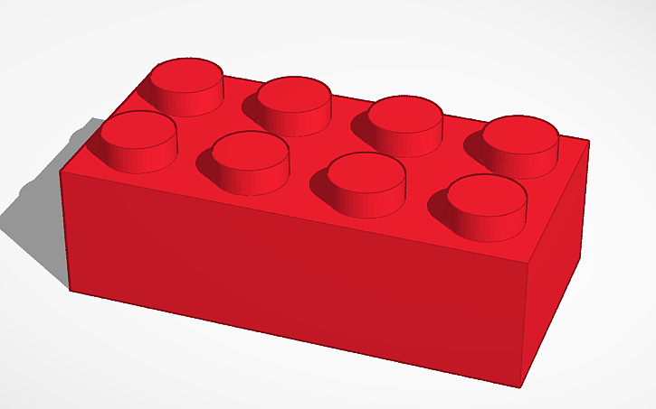 3D design Lego 3001 - Tinkercad