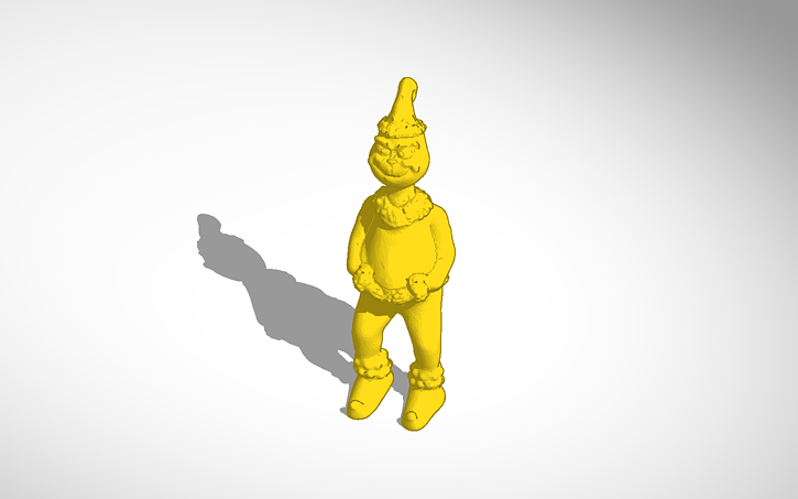 3D design The Grinch - Tinkercad