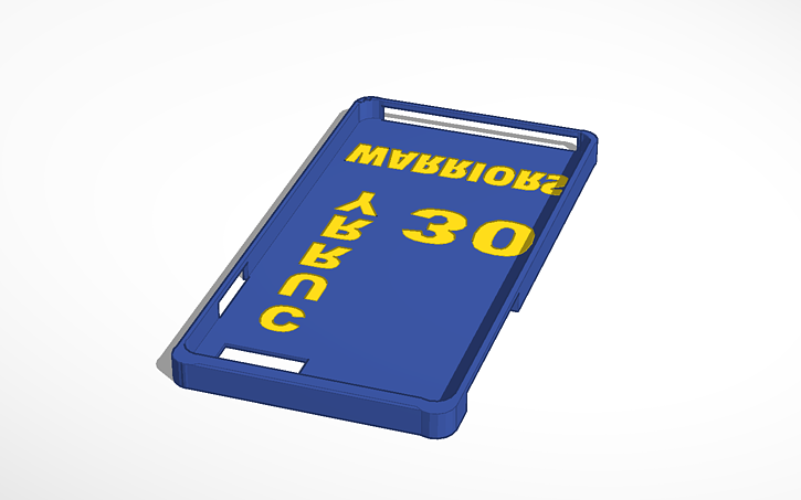 3D design Stephen Curry IPhone 6 case - Tinkercad