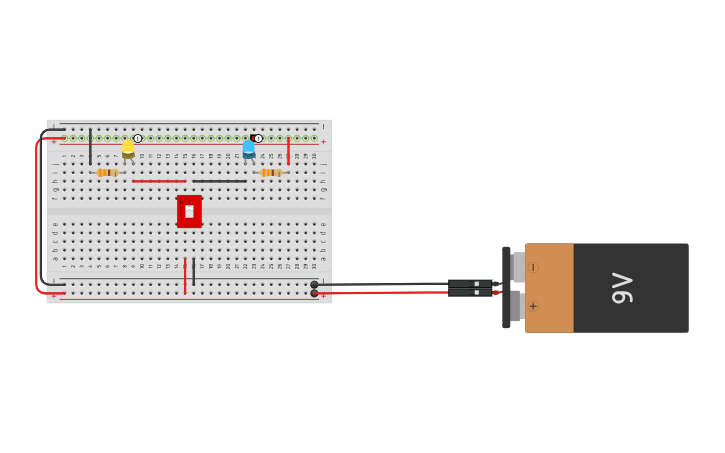 Circuit design DIP switch - Tinkercad
