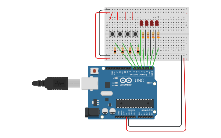 Circuit design P4 & 3 - Tinkercad