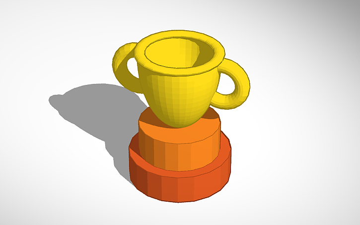 3D design winning metal cup - Tinkercad