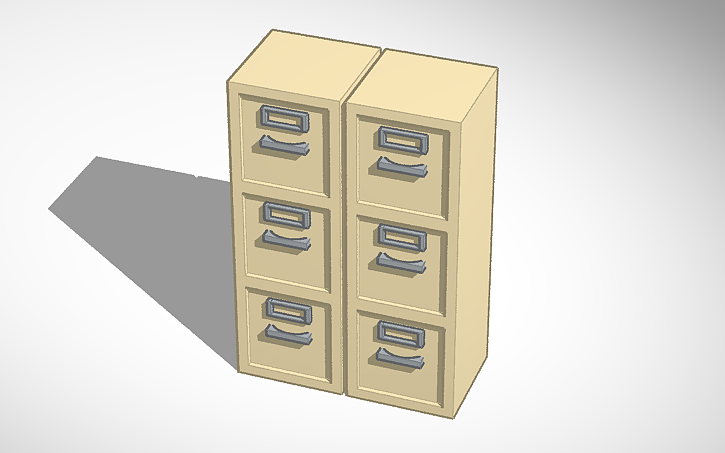 3D design Filing Cabinets - Tinkercad