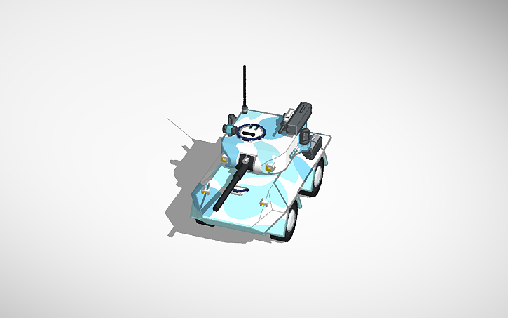 3D design FST-1D/57 “Foxhound” IFV - Tinkercad