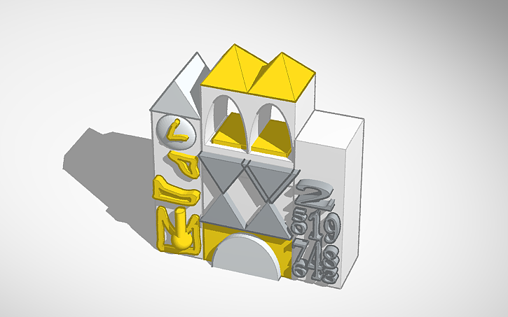 3D design Small World Clock Tower V1 - Tinkercad