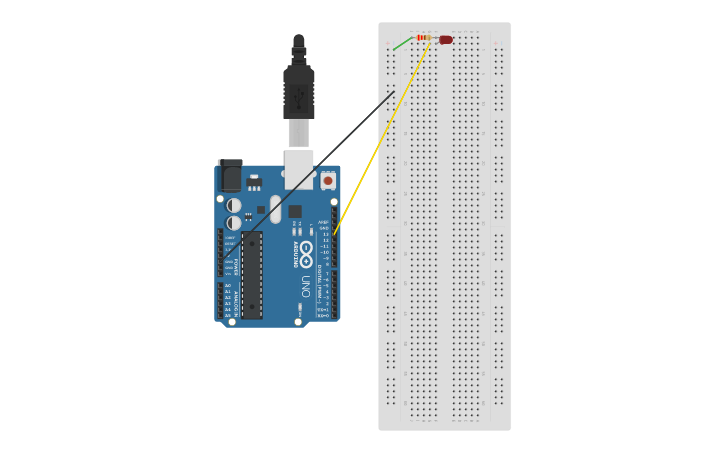 Circuit design Simple LED Circuit - Tinkercad