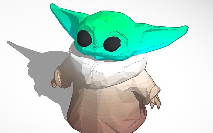 3D design BABY YODA! - Tinkercad