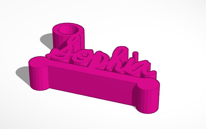 3D design Name Key-chain - Tinkercad