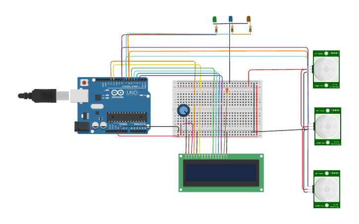 Circuit design THIRIPURA'S BUS TRACKING SYSTEM - Tinkercad