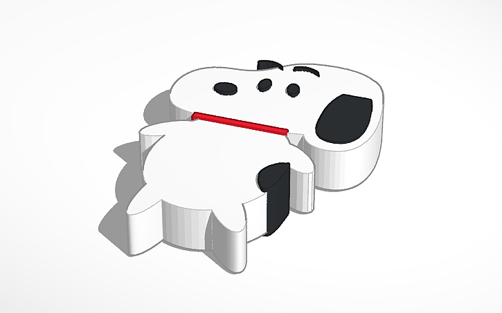 3D design Snoopy - Tinkercad