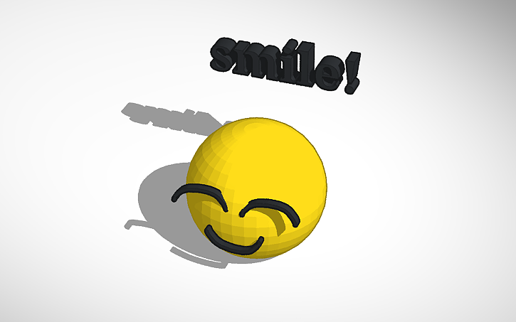 3D design smile! - Tinkercad