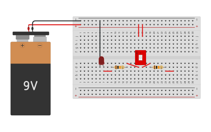 Circuit design Parallel Circuit - Tinkercad