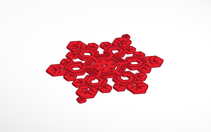 3D design Snowflake 9 - Tinkercad