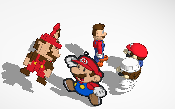3D design mario and mario vsmariovsmariovsmariovsmario - Tinkercad