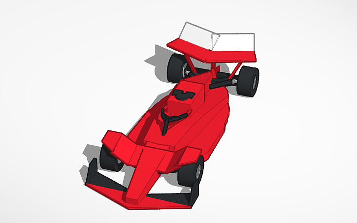 3D design F1 Race Car - Tinkercad