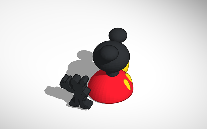 3D design Casa do Mickey Mouse - Tinkercad