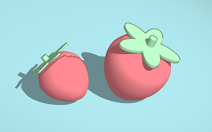 3D design strawberry!