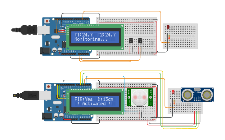 Circuit design Arduino+ IoT - Tinkercad