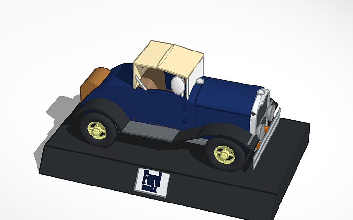 3D design Ford Model A - Tinkercad
