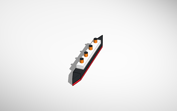 3D design Simple titanic - Tinkercad