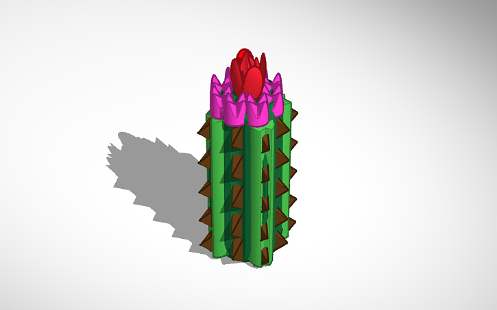 3D design Cactus Succulent - Tinkercad