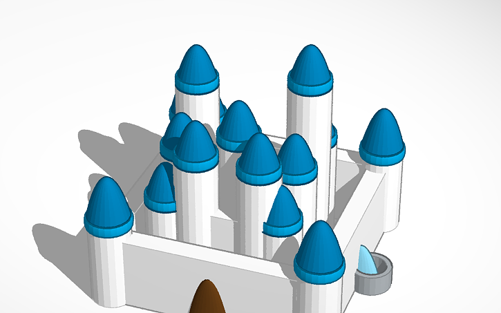 3D design Castillo Disney - Tinkercad