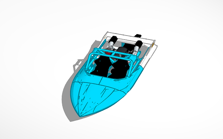 3D design Sprintec GFX sprint boat - Tinkercad