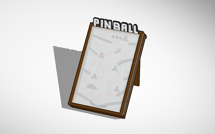 3D design Working Pinball machine - Tinkercad