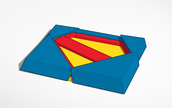 3D design dceu superman logo - Tinkercad