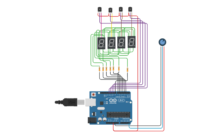 Circuit design Voltmeter - Tinkercad