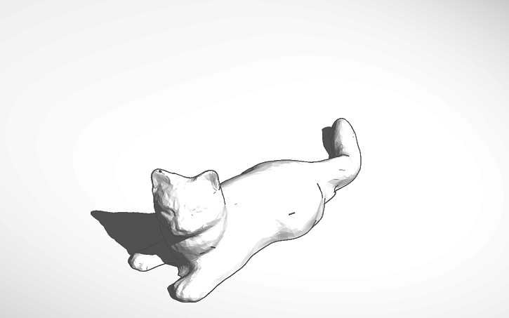 3D design cat - Tinkercad