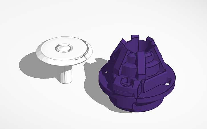 3D design Beyblade "Bearing Mobius" Driver - Tinkercad