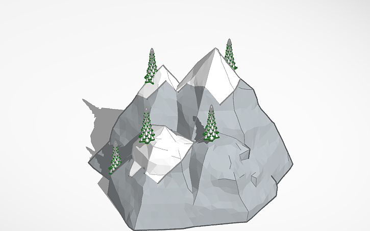 3D design Mountain - Tinkercad