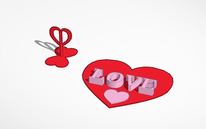 3D design Valentine's Day - Tinkercad