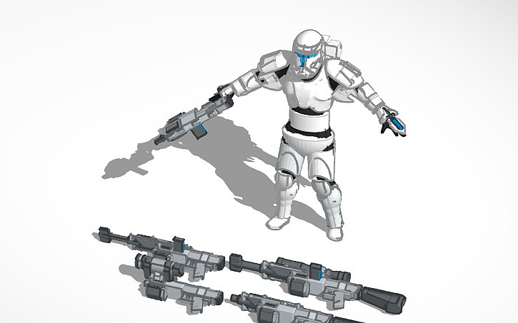 3D design Clone Commando - Tinkercad