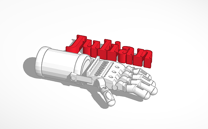 3D design Prosthetic hand - Tinkercad