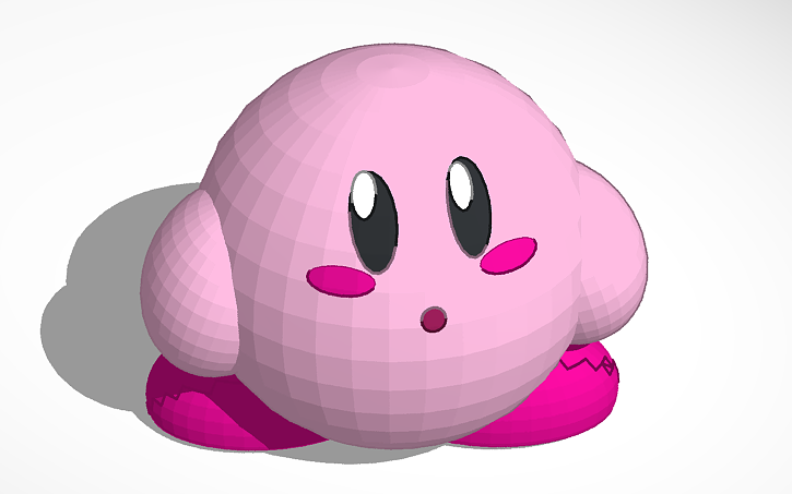3D design Kirby - Tinkercad