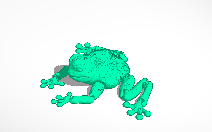 3D design frog articulated - Tinkercad