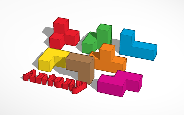 3D design Cube Pazzle - Tinkercad