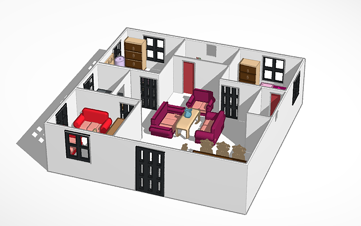 3D design Floor plan - Tinkercad