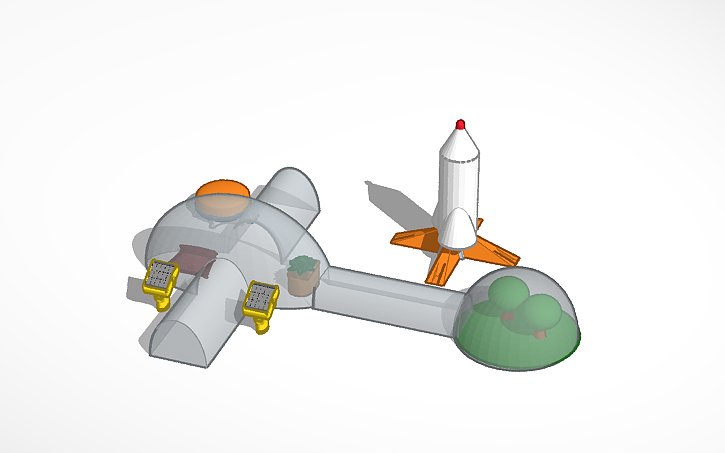 3D design Moonbase - Tinkercad