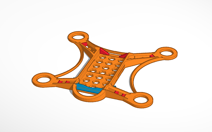 3D design QX95 frame v2.1 - Tinkercad