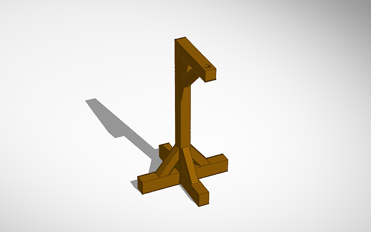 3D design Gallows beam noose support - Tinkercad