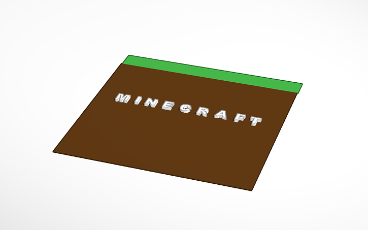 3D design minecrart - Tinkercad