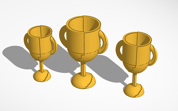 3D design Trophies - Tinkercad