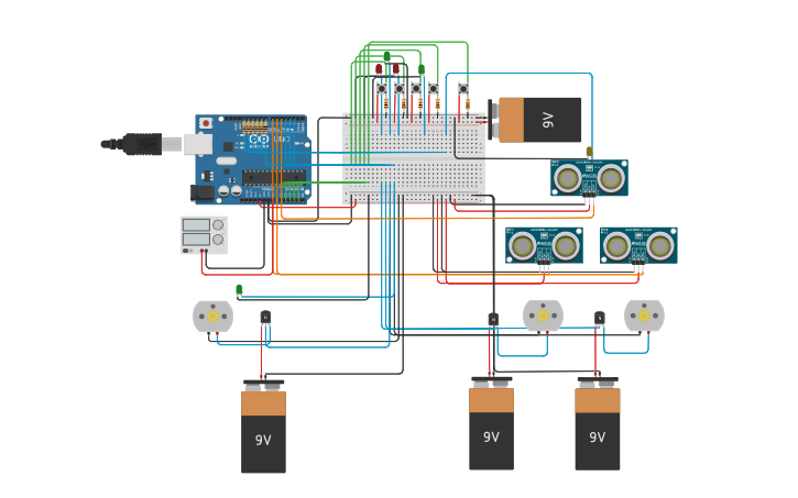 Circuit design Vending Machine - Tinkercad