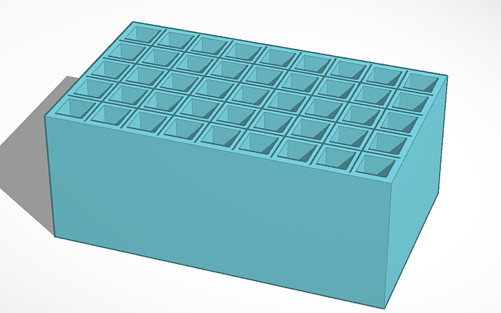 3D design Organizer Grid - Tinkercad