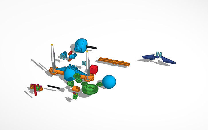 3D design 4wd scale model - Tinkercad