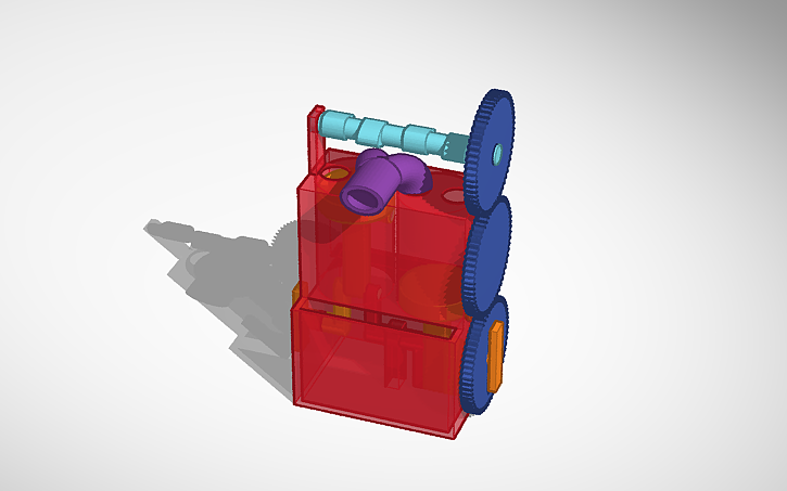 3D design I-2 vacuum engine simulator model - Tinkercad