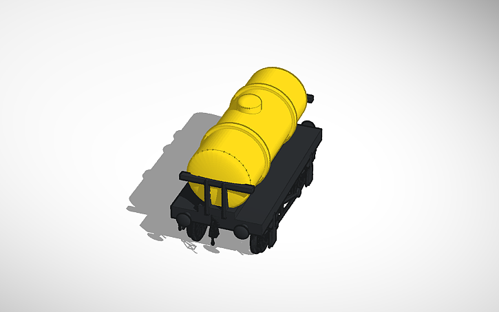 3D design Fuel Tanker - Tinkercad